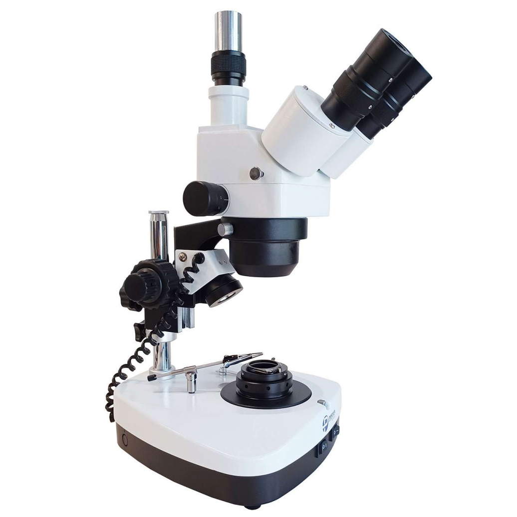 Loupe Trinoculaire PERFEX GEM-2 Zoom 10x-40x Fond Noir | Naturoptic