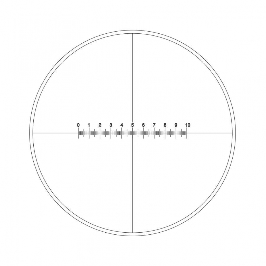 Réticule pour Oculaire MOTIC 100div/10mm Séries 18-28/RED/B1 | Naturoptic